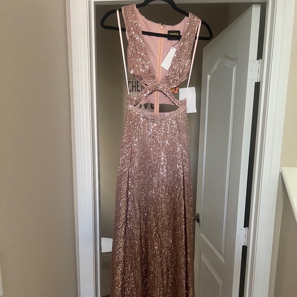 Abyss By Abby | Dresses | Rose Gold Gown | Poshmark